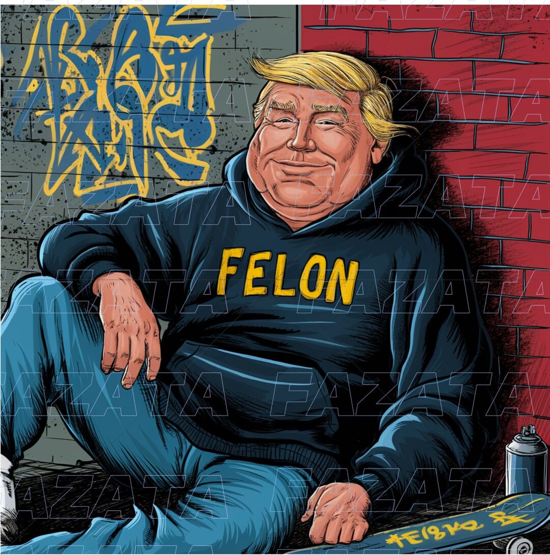 Im Voting for Felon Trump Design Png Thug Life High Quality Sublimation ...