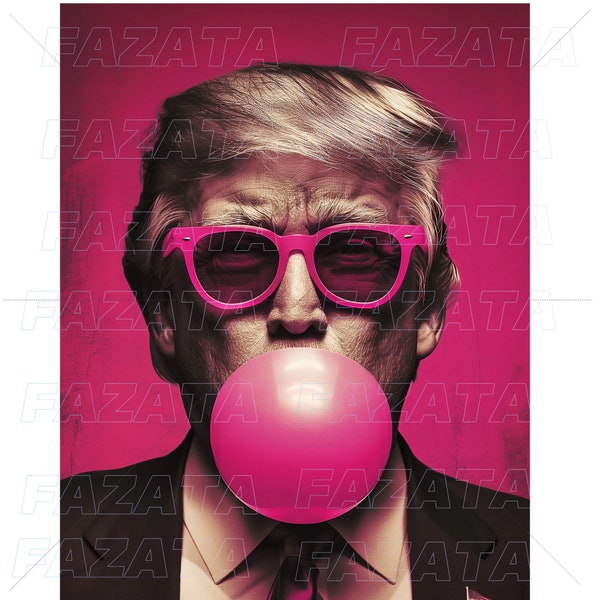 Trump Bubble Gum Svg - Etsy
