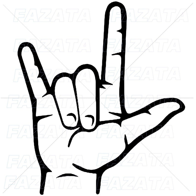 ASL I Love You SVG, PNG - Etsy