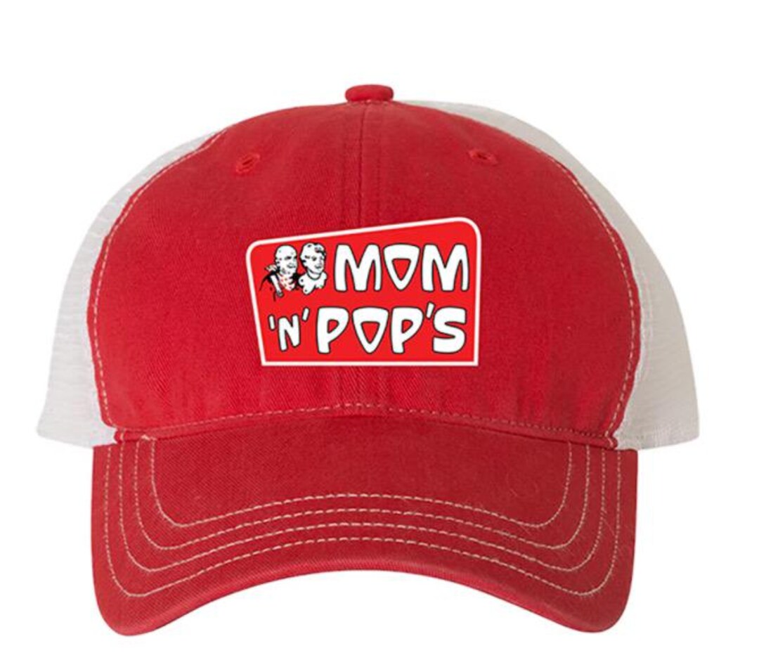 Dale Earnhardt Jr. JR Motorsports Official Team Apparel Red 2023 Mom N' Pops Trucker Snapback ...