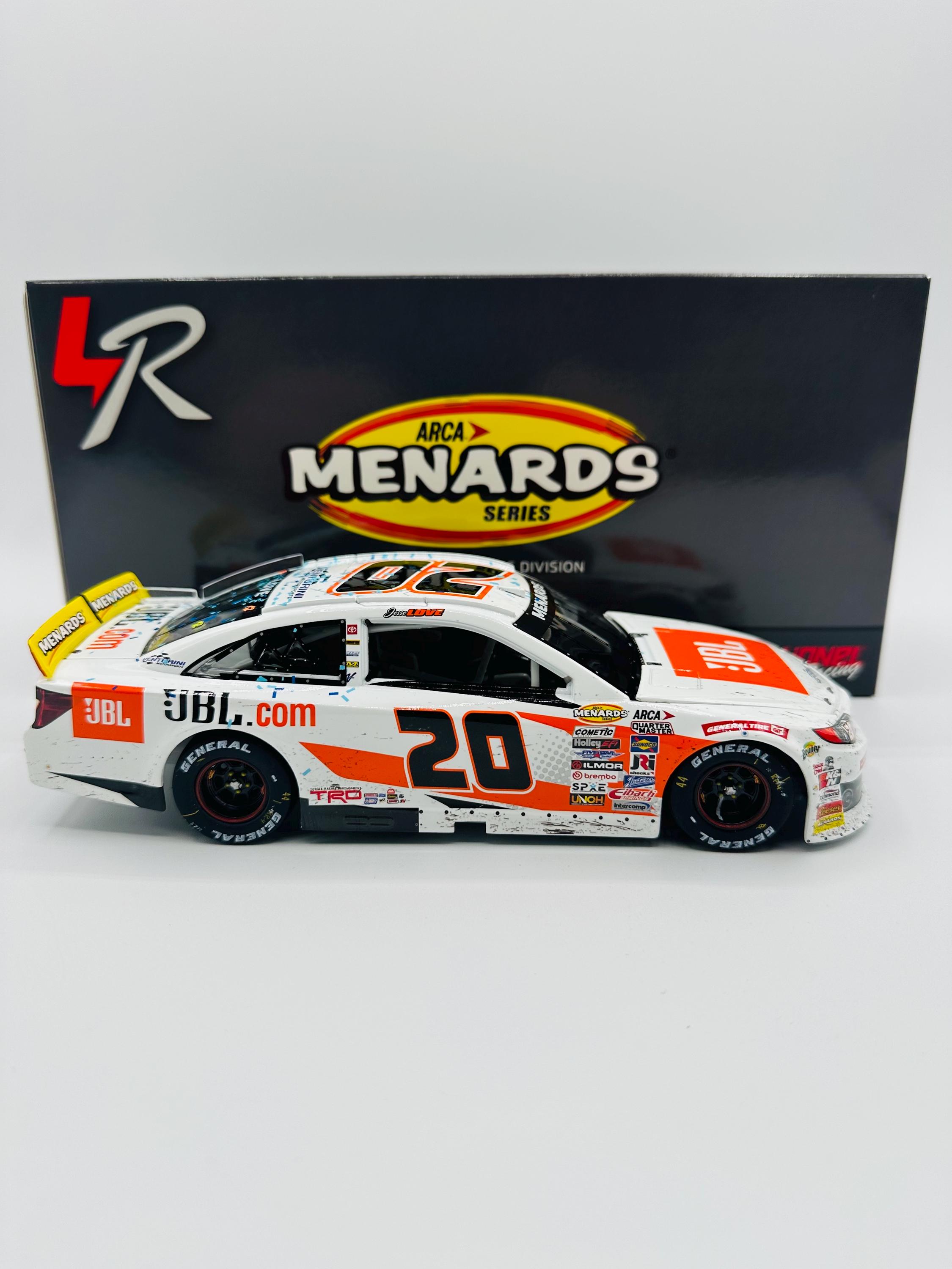 Jesse Love Jr. 2023 20 JBL NASCAR ARCA Menards Series Champion 1:24 ...