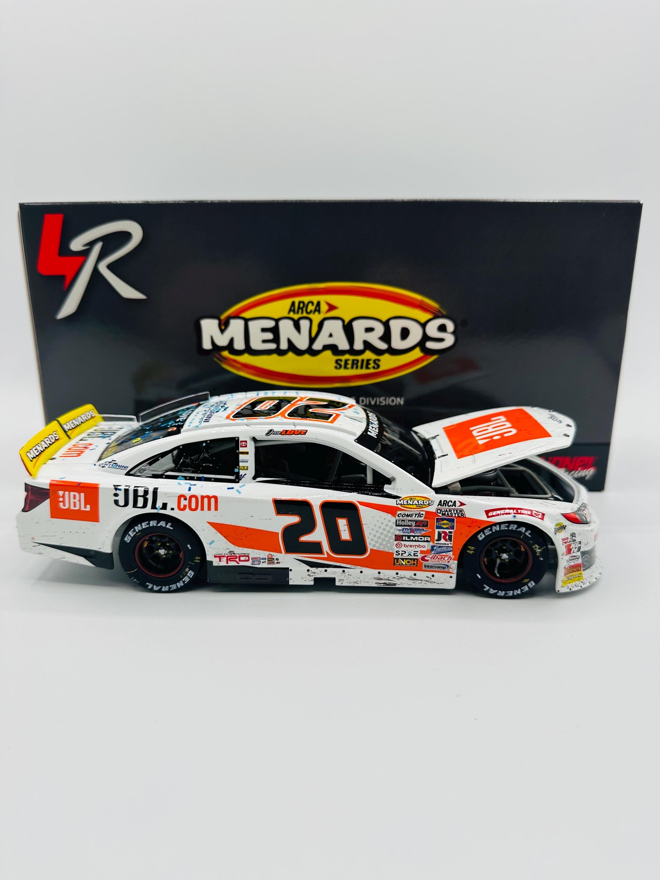 Jesse Love Jr. 2023 20 JBL NASCAR ARCA Menards Series Champion 1:24 ...