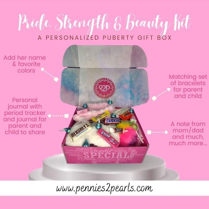 Ultimate Period Kit 55+ Items! Personalized Gift Box Teen Tween ...