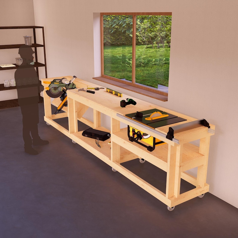 Transform Your Small Workshop With Our DIY 2x12 Workbench Plans ...