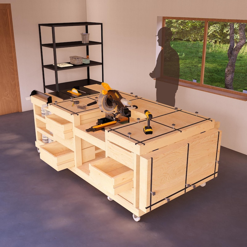 8 X 4 Workbench - Etsy