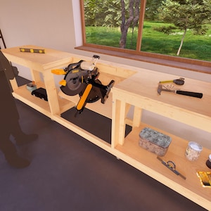 DIY Compact Workbench Plans for Small Spaces, Space-saving Design With ...