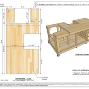 Digital Download DIY Furniture Plans Bundle, Includes Workbench, Garage ...