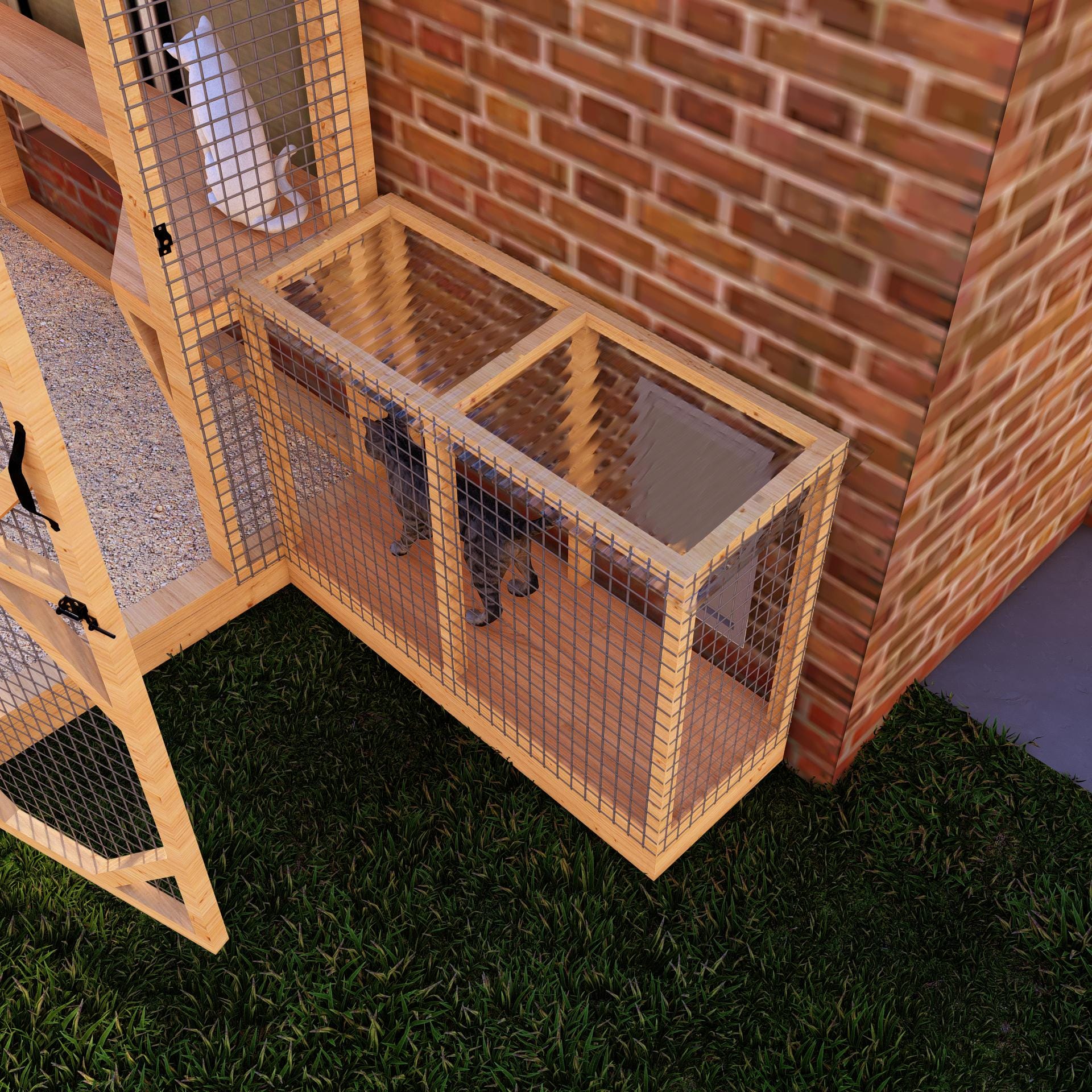 DIY Catio Tunnel Plans, Enclosed Cat Walkway (PDF Download) - Etsy