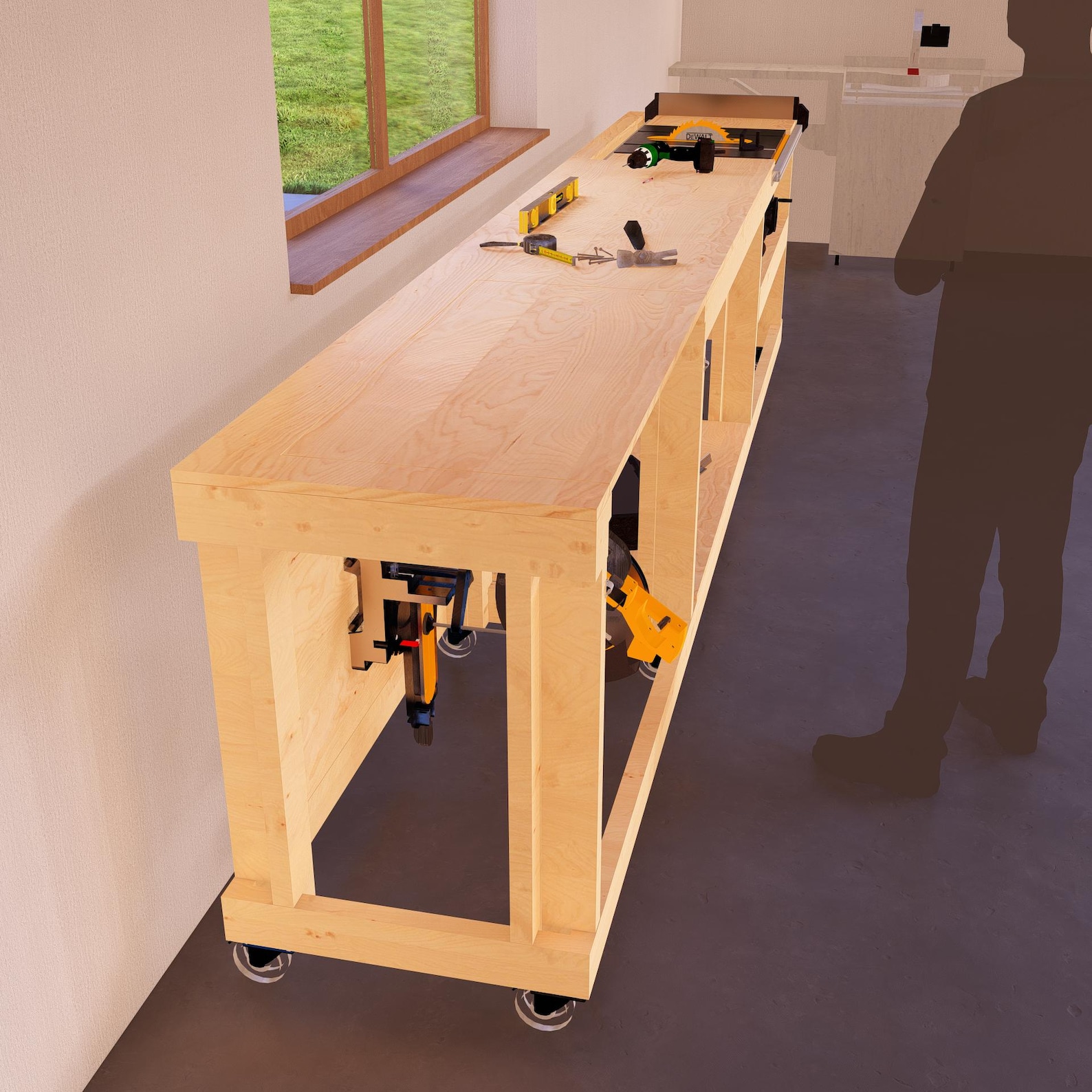 Transform Your Small Workshop With Our DIY 2x12 Workbench Plans ...