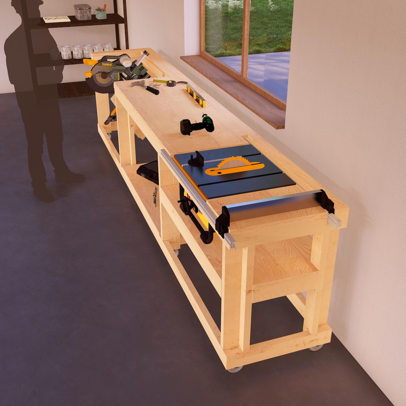 Transform Your Small Workshop With Our DIY 2x12 Workbench Plans ...