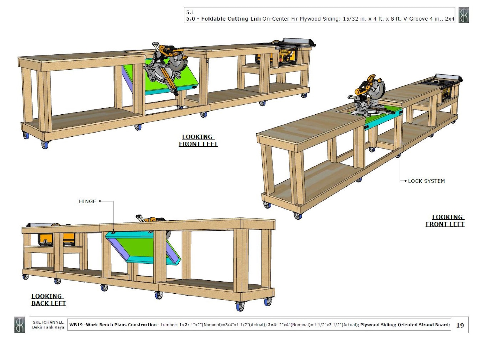 DIY Compact Workbench Plans for Small Spaces, Space-saving Design With ...