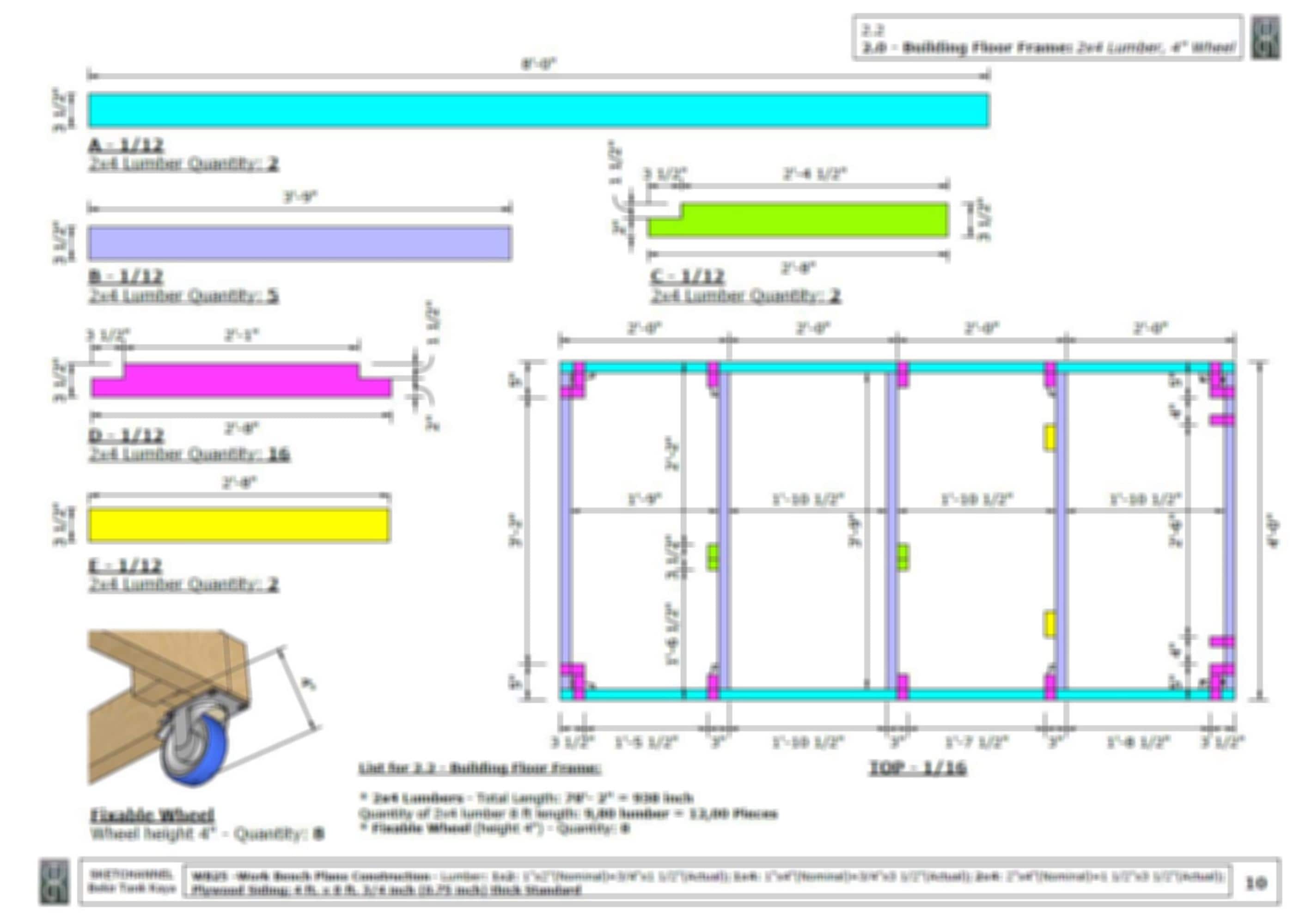 DIY 4x8 Ft Mobile Workbench Plans With T-tracks, Drawers, and Shelves ...