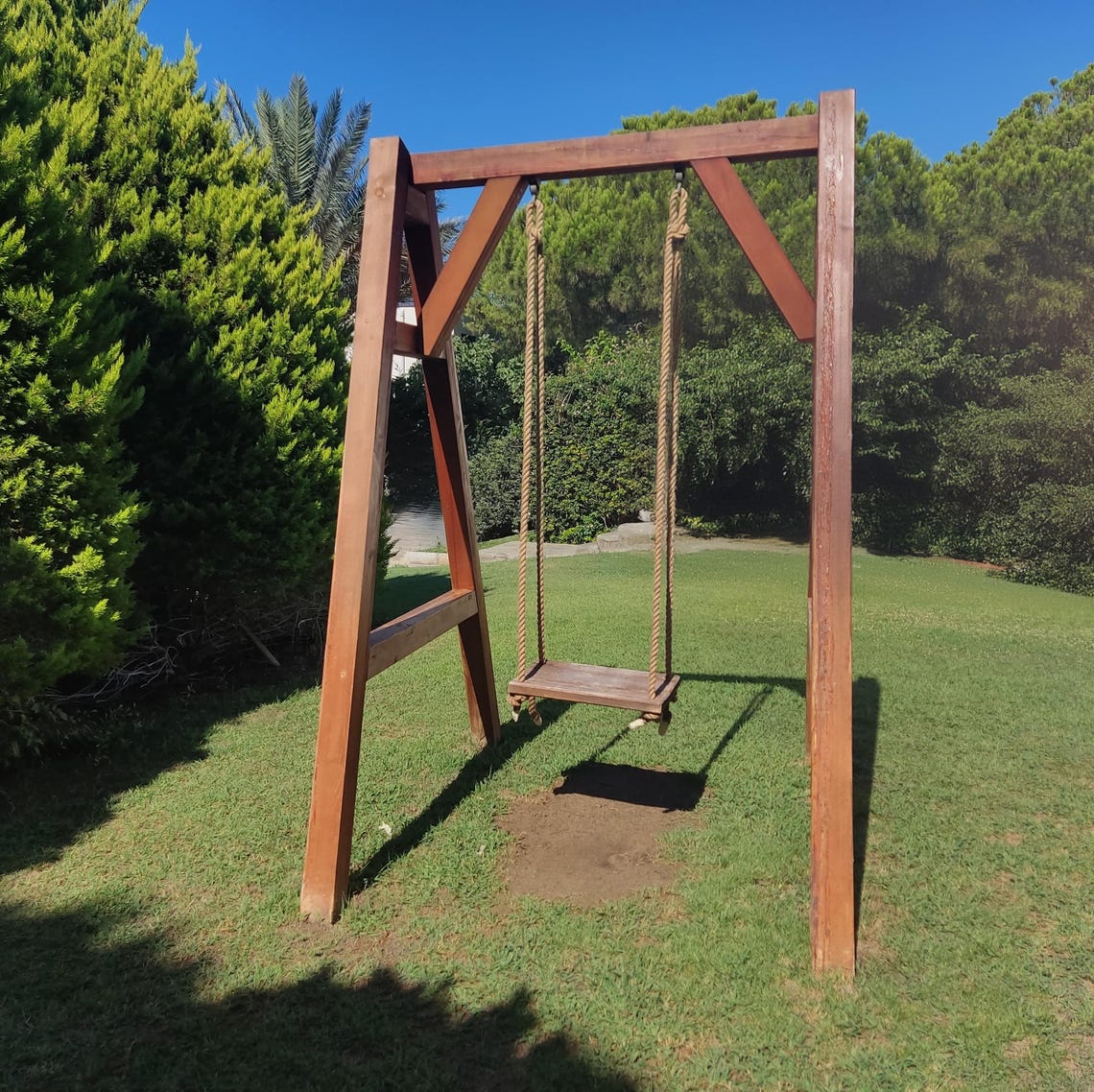 Children's Wooden Swing Blueprint DIY Playground Swing Plans DIY Guide ...