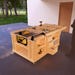 4x6 Ft DIY Flip-top Workbench Plans, Multipurpose Compact Table Saw ...