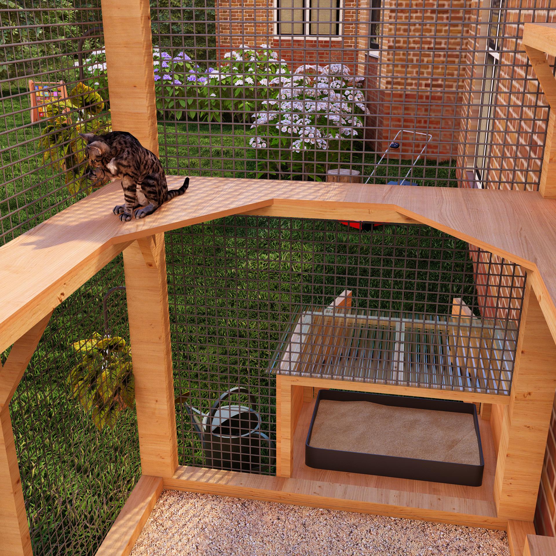Outdoor Katzengehege Gross
