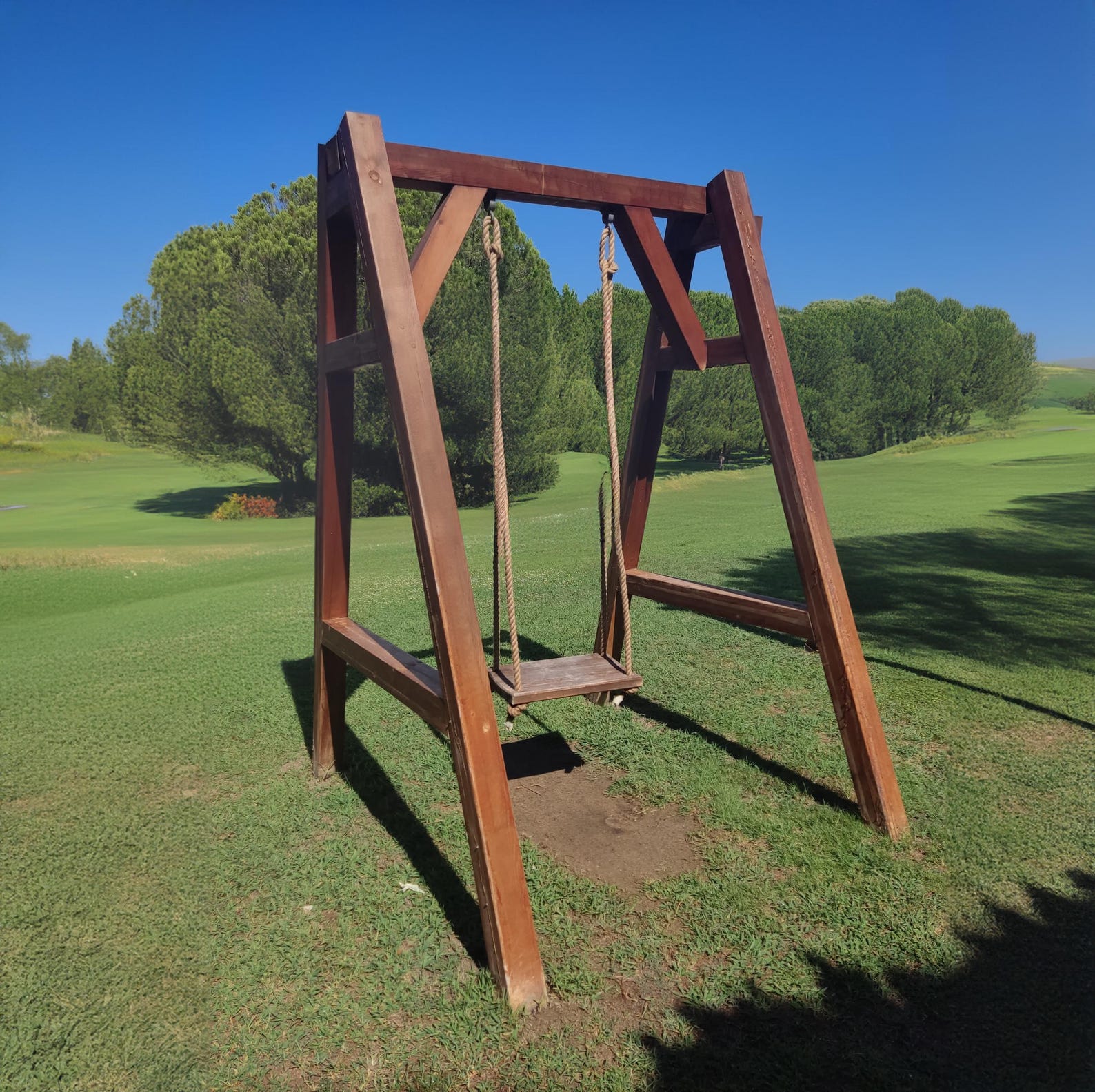 Children's Wooden Swing Blueprint DIY Playground Swing Plans DIY Guide ...