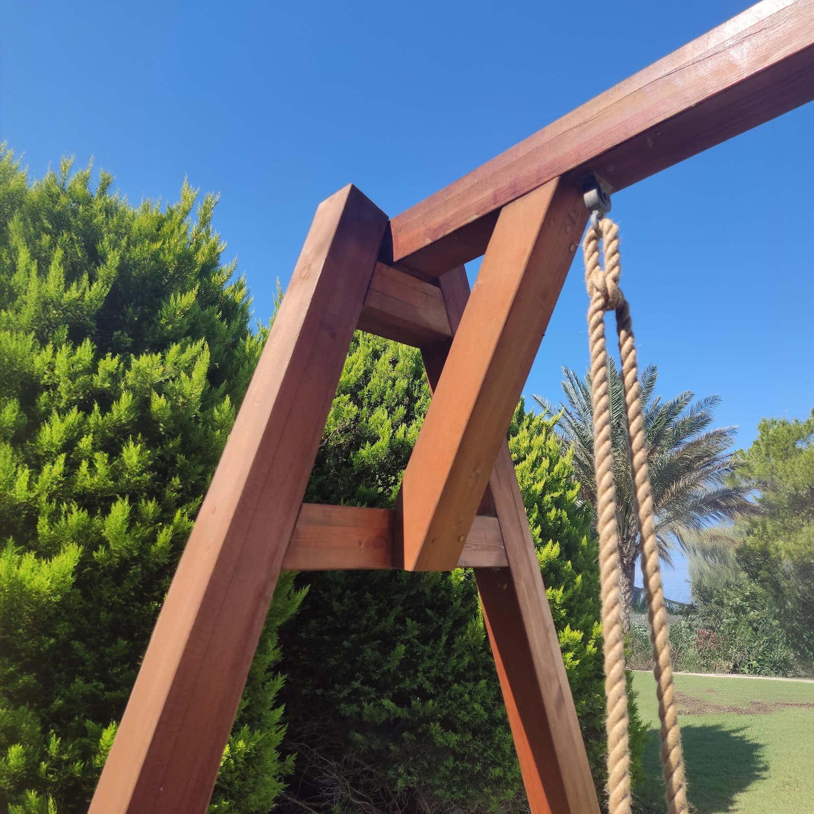 Children's Wooden Swing Blueprint DIY Playground Swing Plans DIY Guide ...