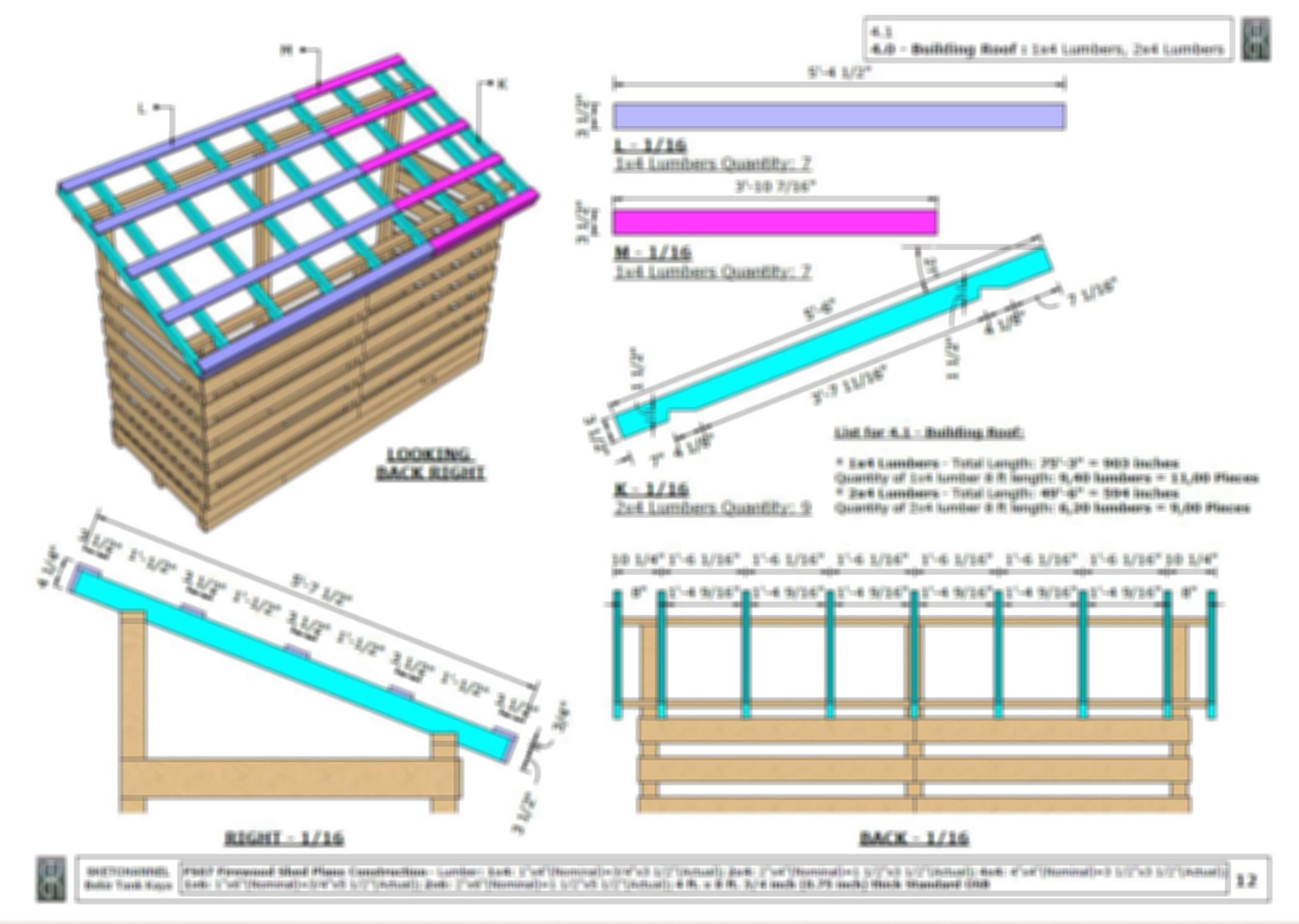 DIY Firewood Storage Shed Plans for Backyards, 4x10 Ft Ventilated ...