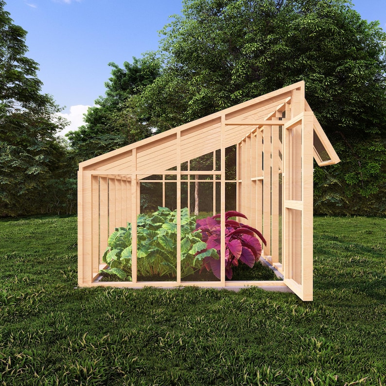 8 X16 Modern DIY Greenhouse Plans for Gardening Enthusiasts, Step-by ...