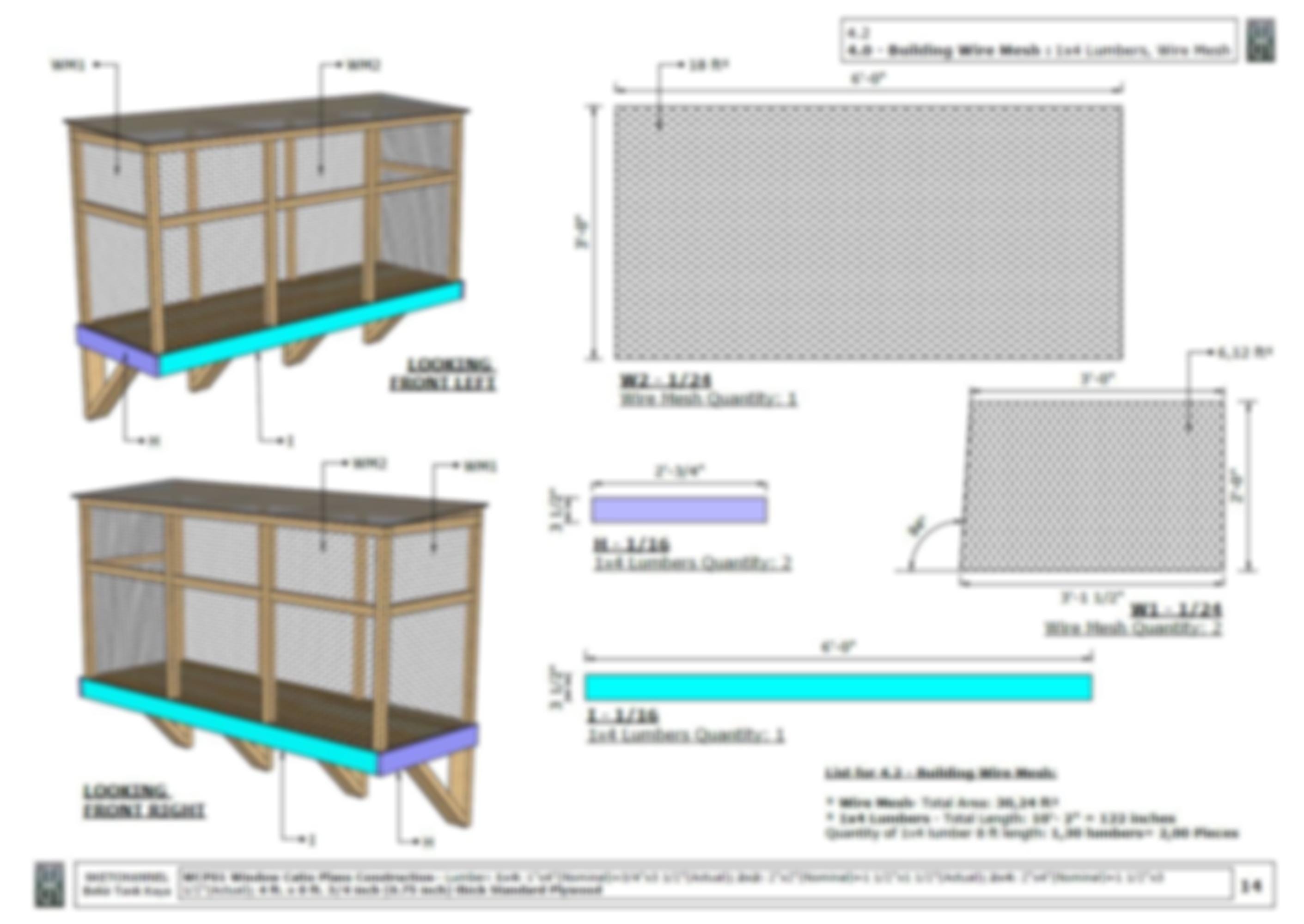 DIY 2x6 Ft Window Catio Plans, Secure & Ventilated Cat Enclosure, Space ...