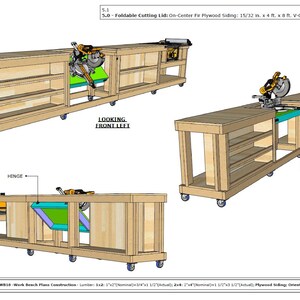 DIY Compact Workbench Plans, Space-saving 2 X 16 Workstation With ...