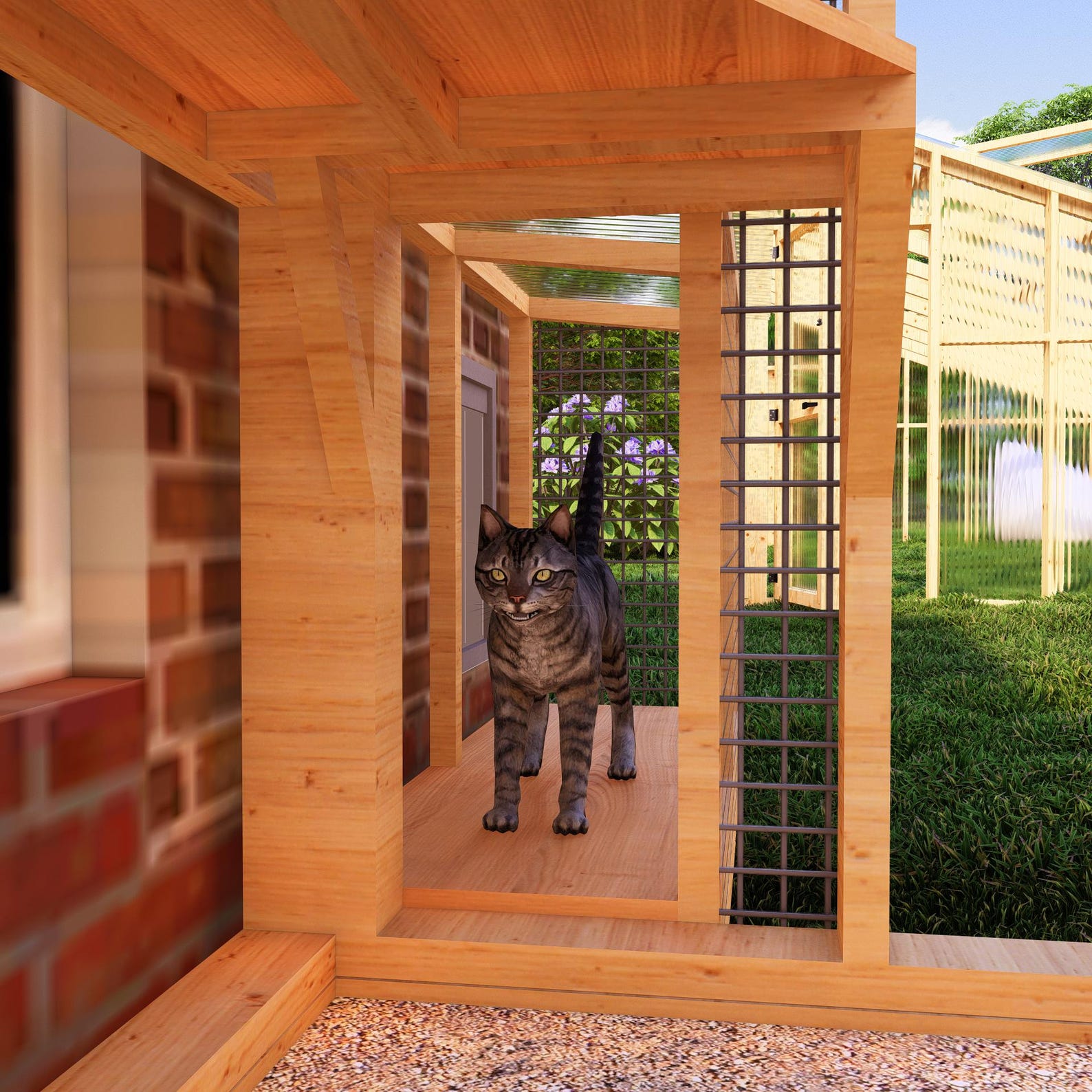 Diy Catio Tunnel Plans Enclosed Cat Walkway From Home To Catio Secure