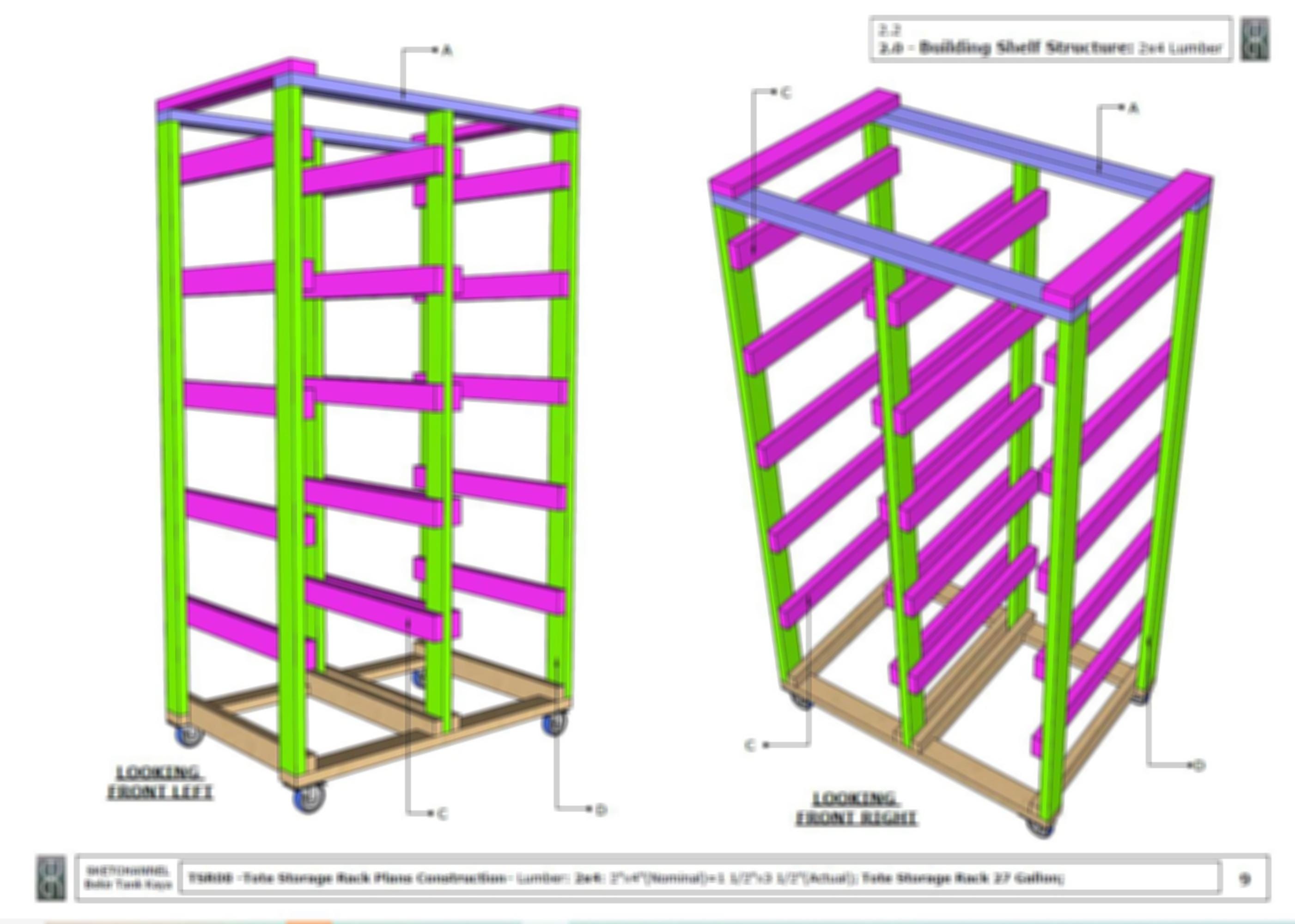 DIY Modular Tote Adaptable Storage Rack Plans, Mobile Wooden Design for ...