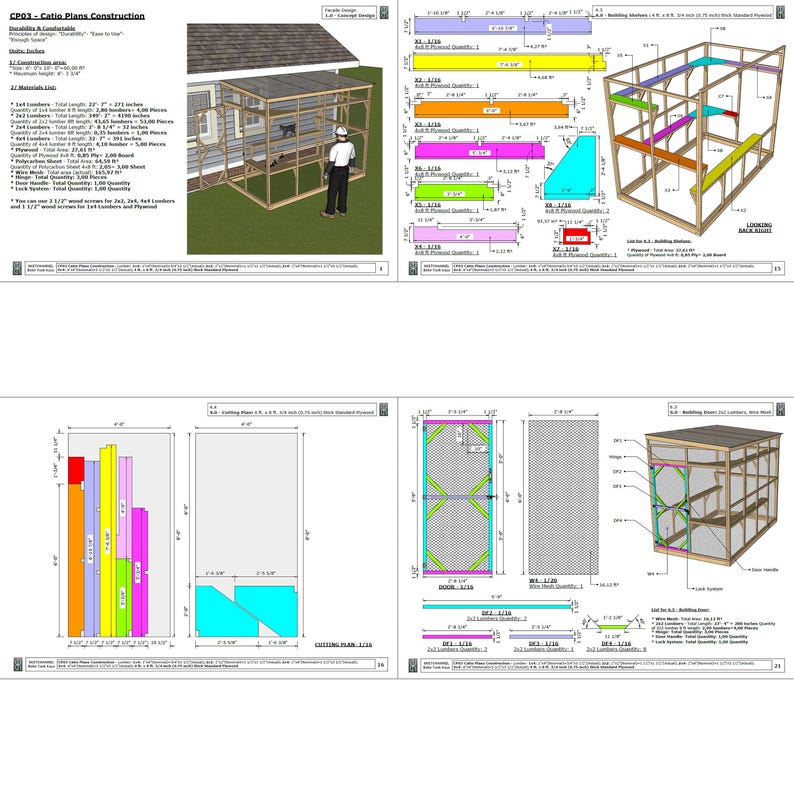 Custom Catio Design Plan: Visual DIY Guide (PDF) - Etsy