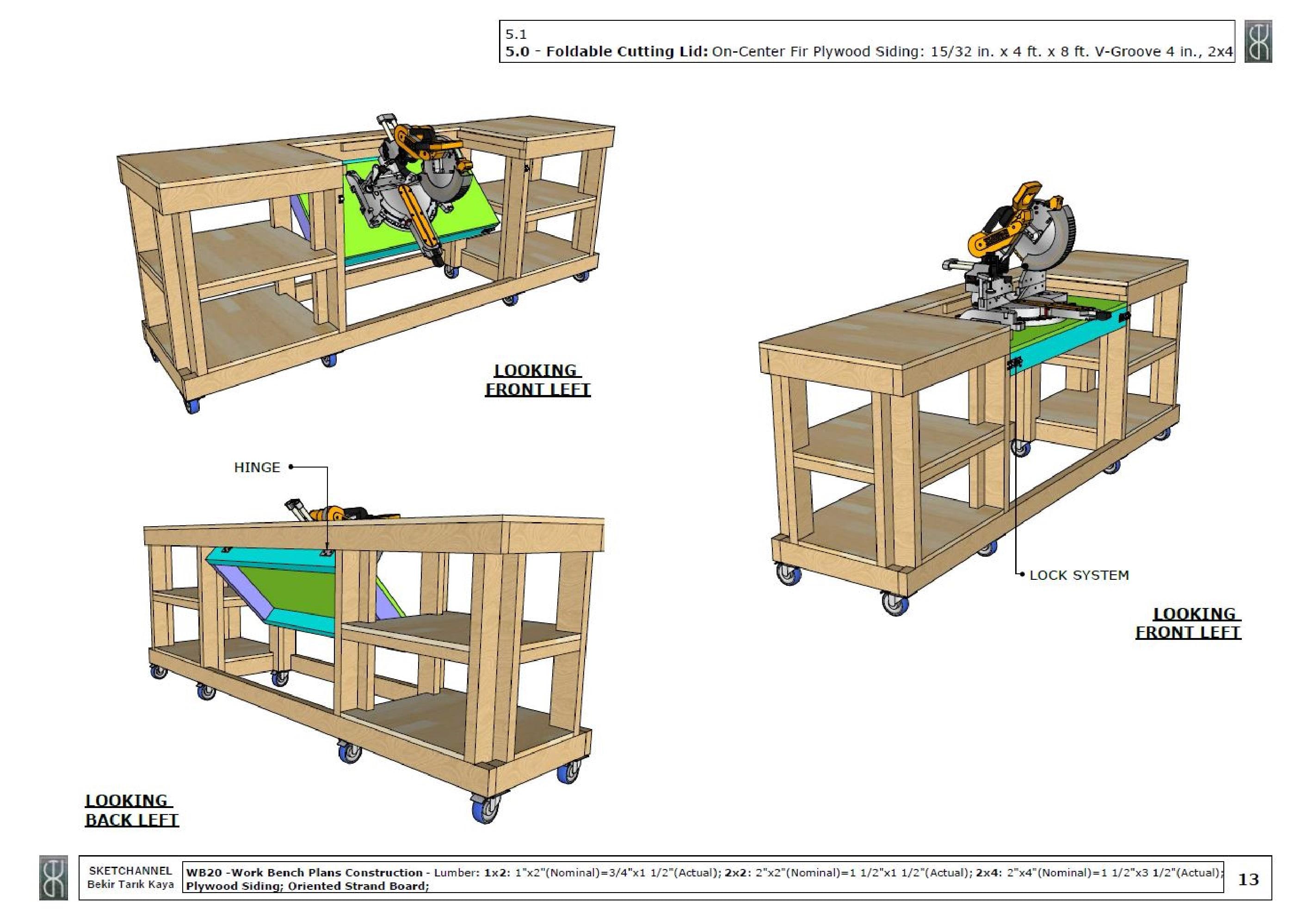2x8 DIY Mobile Workbench Plans, the Ideal Solution for Small Areas and ...