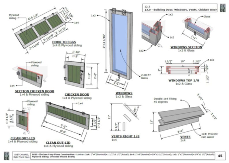DIY Chicken Coop Plans for 16 Chickens, Build Your Own Chicken Coop ...