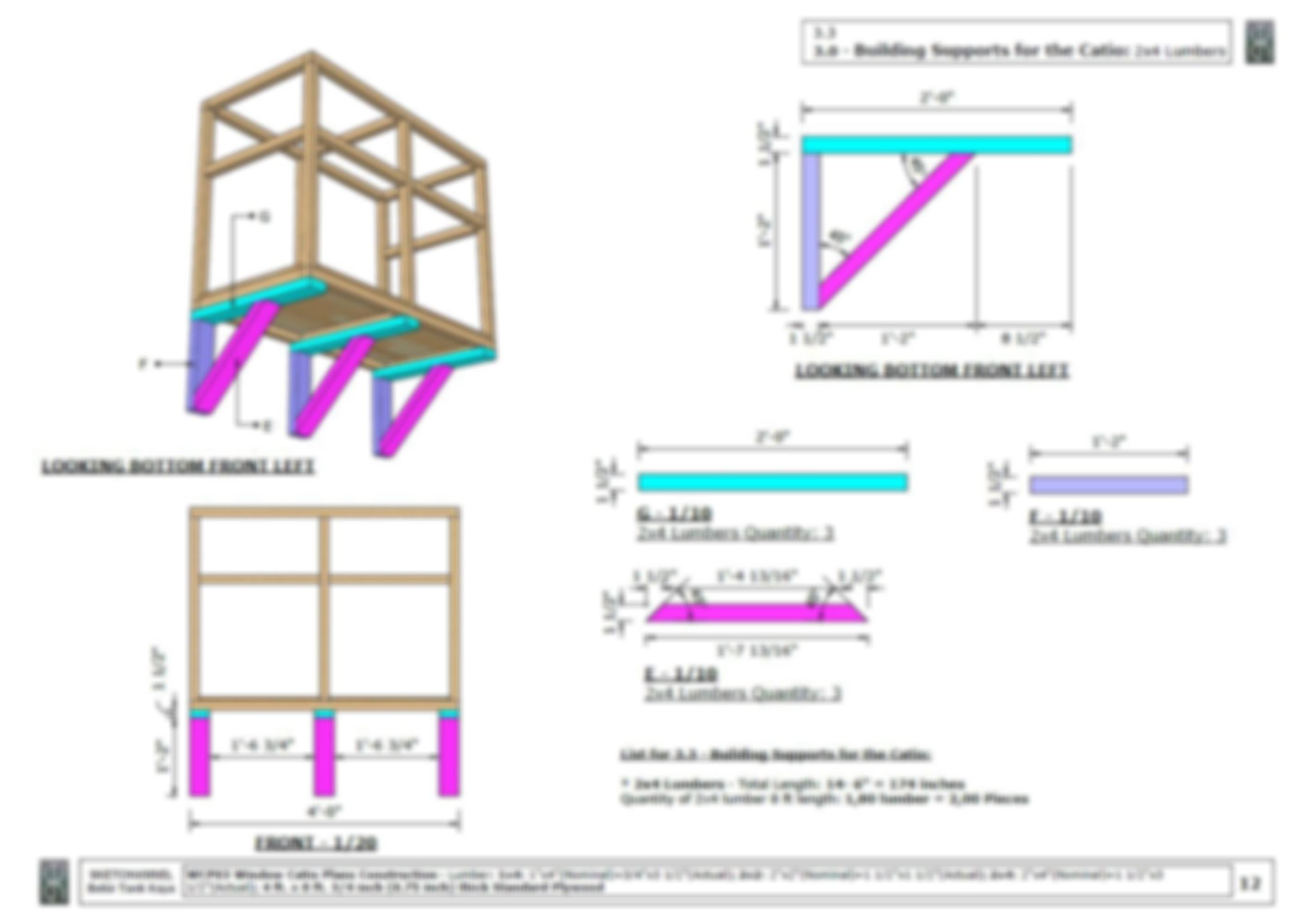 DIY 2x4 Ft Window Catio Plans, Outdoor Cat Enclosure for Fresh Air and ...