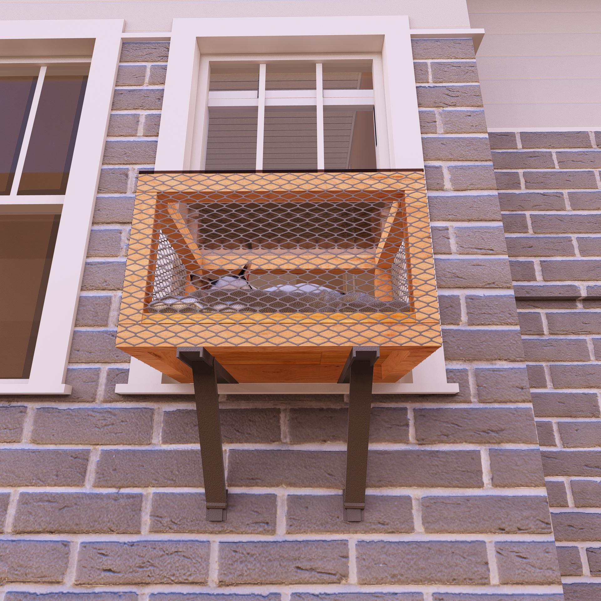 Compact Cat Window Box Plans: DIY Outdoor Enclosure (PDF) - Etsy