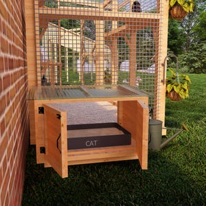 DIY Outdoor Cat Enclosure Bundle Plans, Modular Catio 5x10 With Tunnel ...