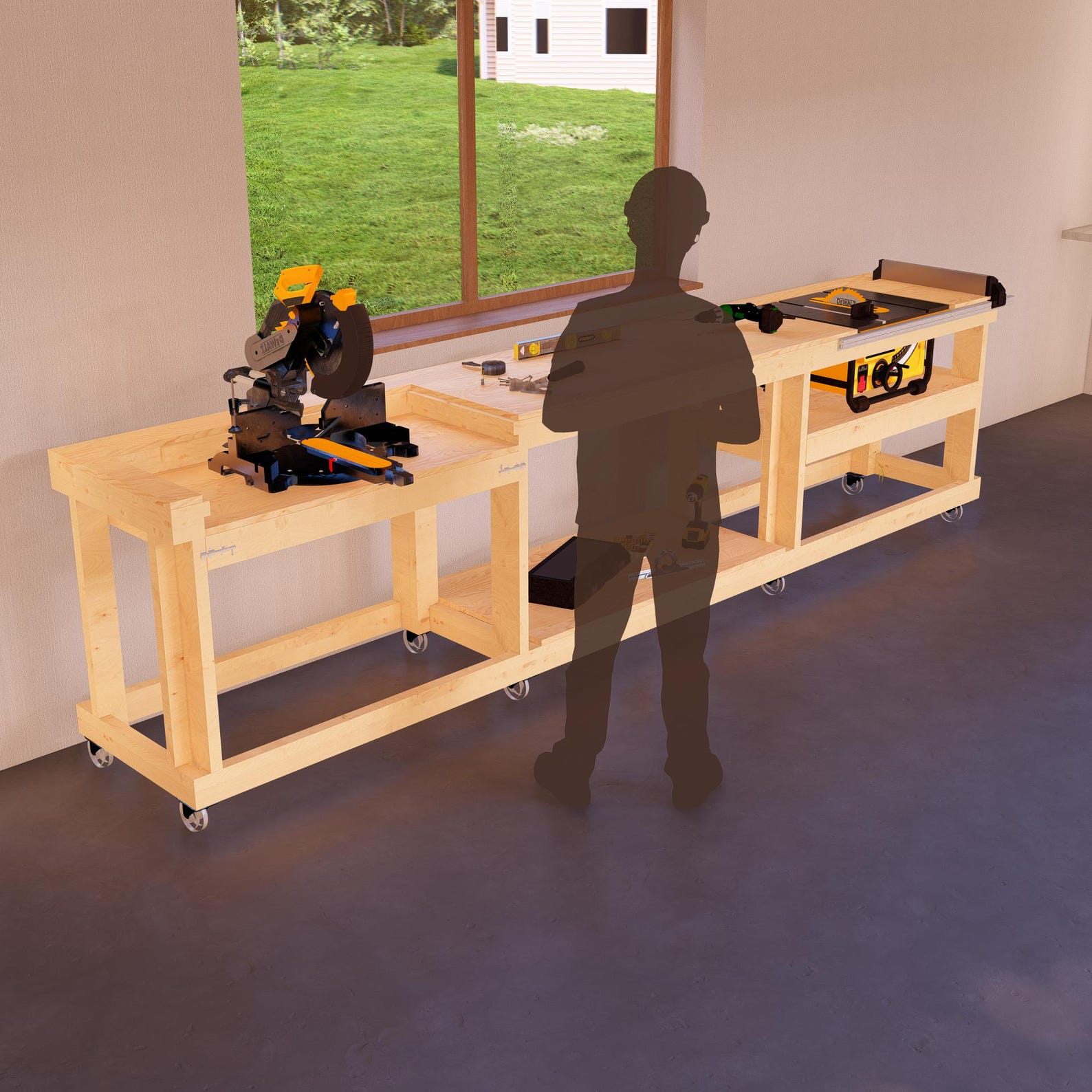 Transform Your Small Workshop With Our DIY 2x12 Workbench Plans ...