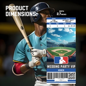 Groomsmen Proposal Ticket Baseball – Personalized Mlb-style Gift, Best ...