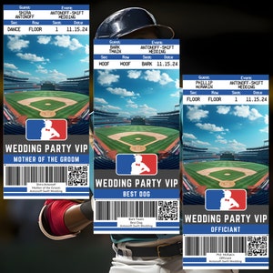 Groomsmen Proposal Ticket Baseball – Personalized Mlb-style Gift, Best ...