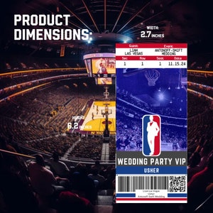Groomsmen Proposal Ticket Basketball – Personalized Nba-style Gift ...