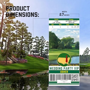 Groomsmen Proposal Ticket Golf – Personalized Masters Groomsmen Gift ...