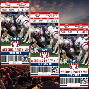 Groomsmen Proposal Ticket Football – Personalized Nfl-style Gift, Best ...
