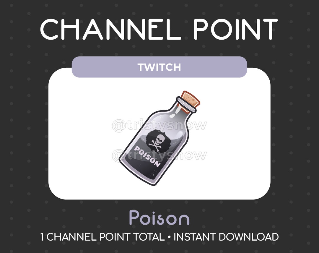 1 Poison Bottle Channel Point/emote for Twitch, Youtube, Discord ...