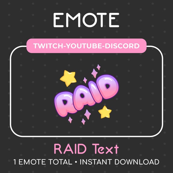 Twitch Raid Emote - Etsy