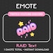 1 Cute Pink/purple RAID Emote for Twitch, Youtube, Discord, Stream ...