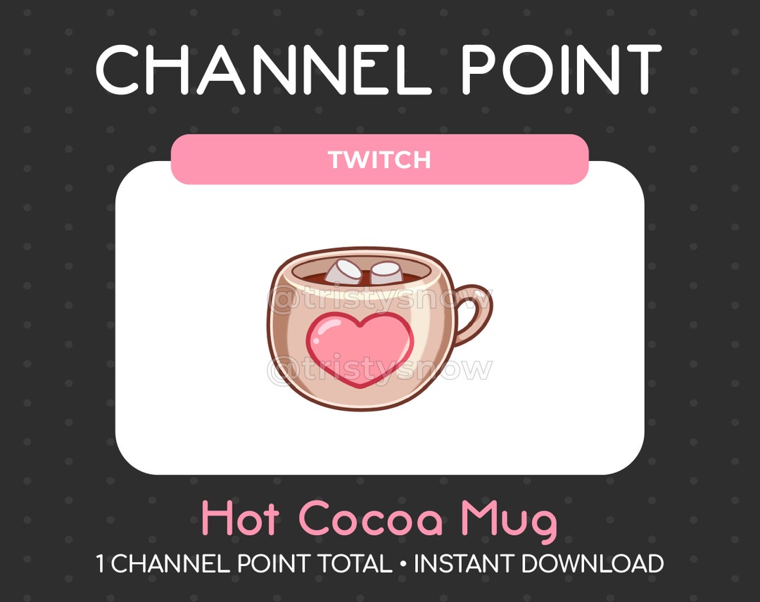 1 Hot Cocoa Mug Channel Point/emote for Twitch, Youtube, Discord ...