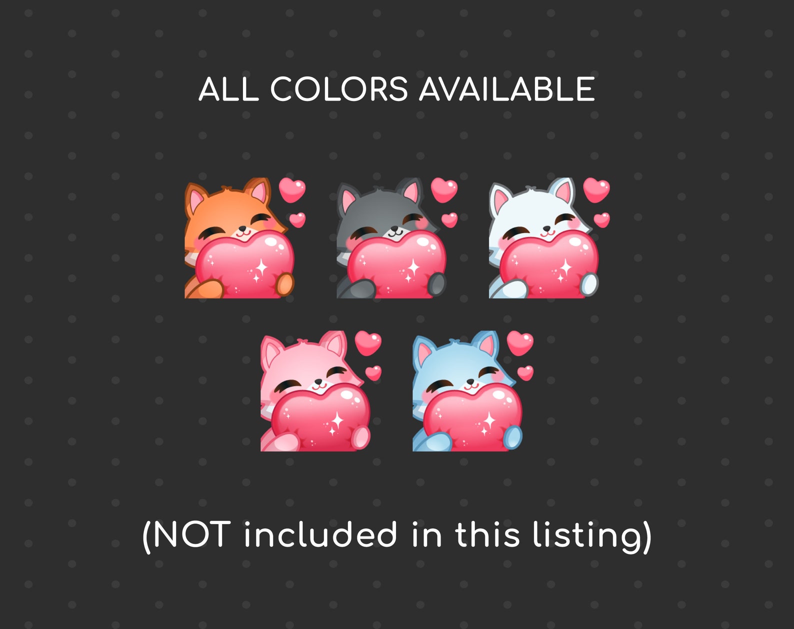 10 Cute Red Fox Emotes pack 2 for Twitch Youtube Discord - Etsy