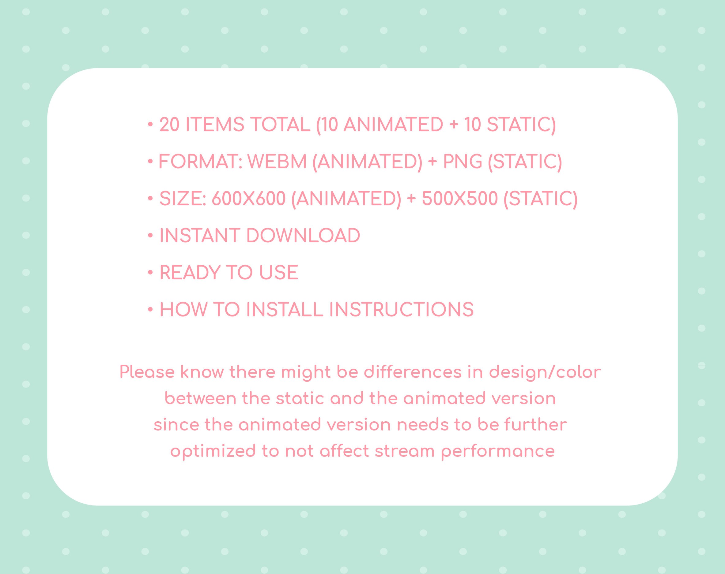 10 Animated Static Christmas Elements Overlay Decoration - Etsy
