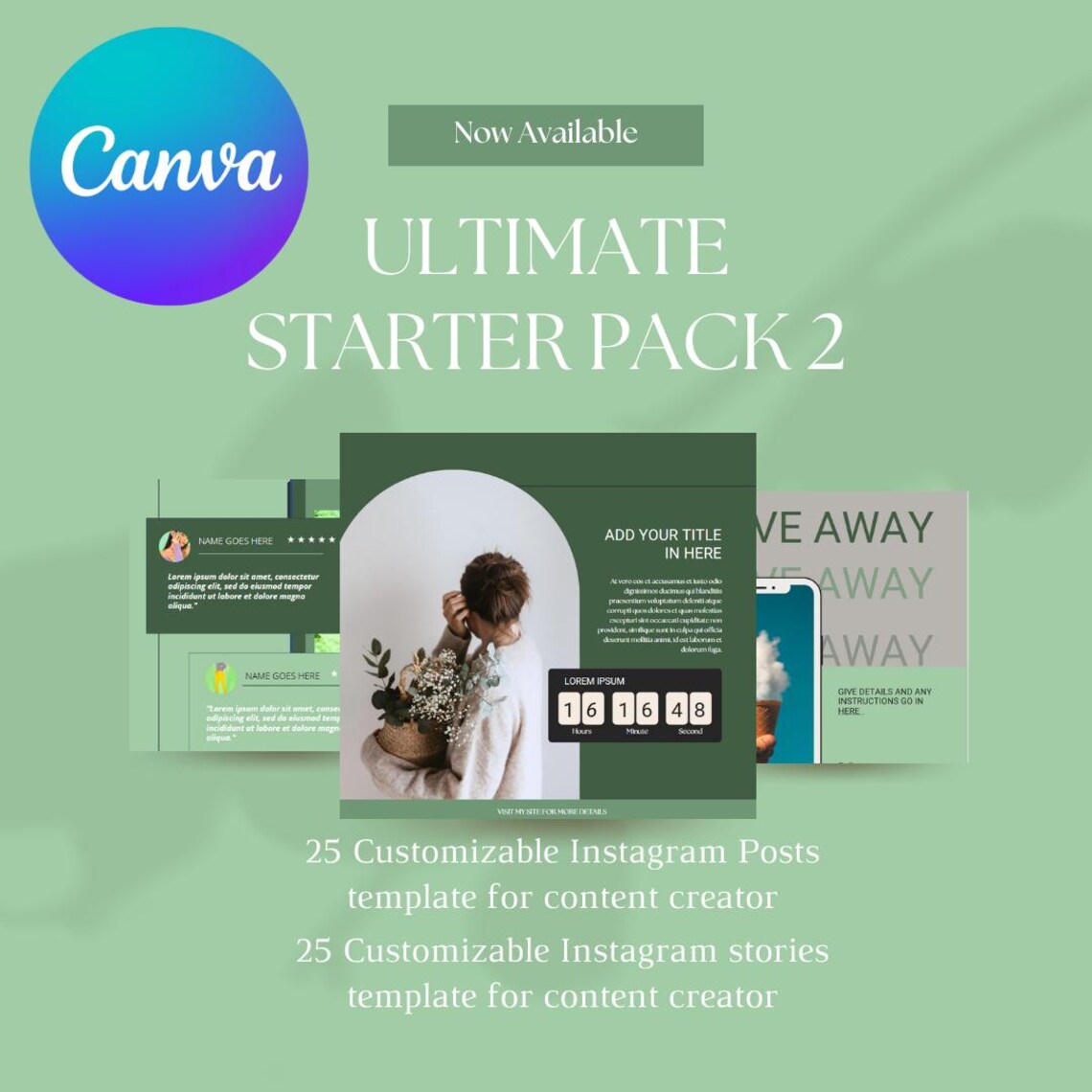 Instagram Canva Template Bundle Social Media Template Bundle Premade ...