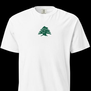 Embroidered Cedar Tree T-shirt: Comfort Colors Heavyweight Tee - Etsy