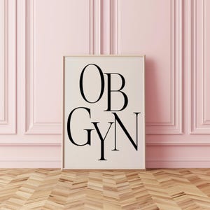 OBGYN Office Decor, Medical Wall Art, Gynecologist Gift, Doctor Office ...