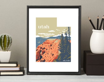 UTAH Art Digital Download - Etsy