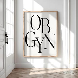 OBGYN Office Decor, Medical Wall Art, Gynecologist Gift, Doctor Office ...